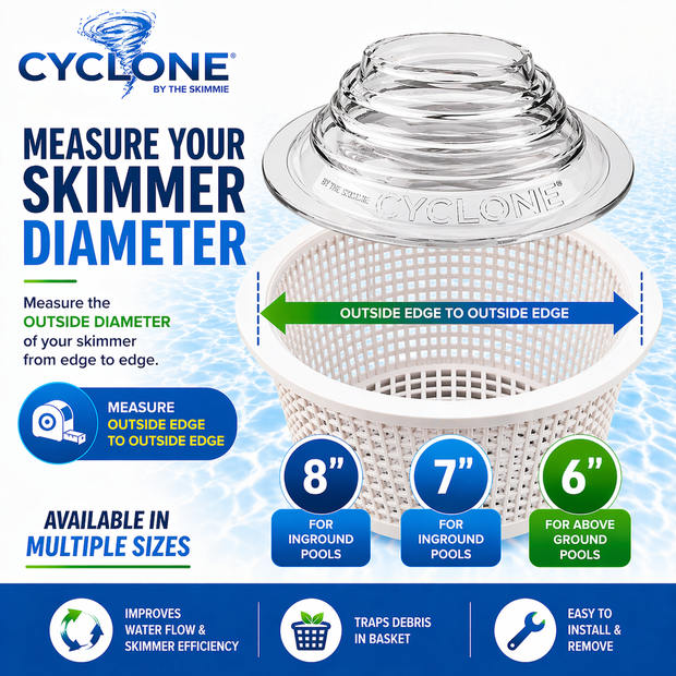 Cyclone - Turbo Charges Pool Skimmer Water Flow by The Skimmie