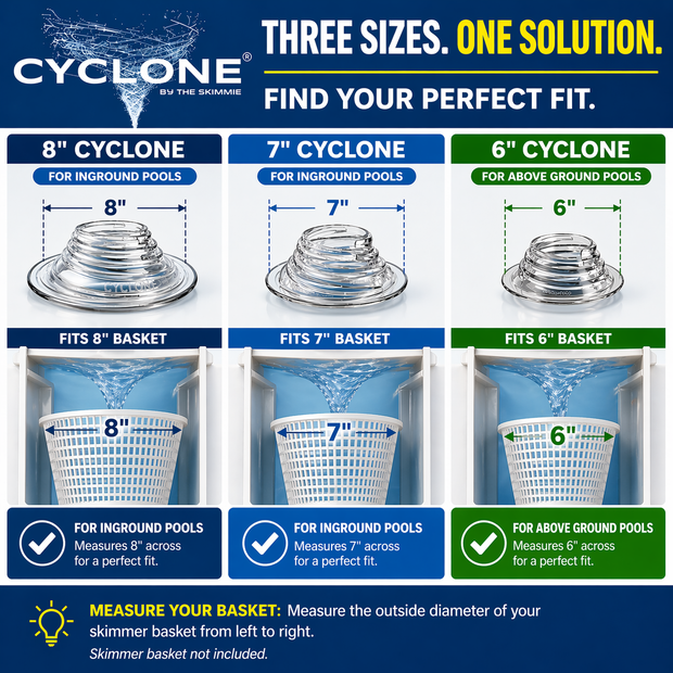 Cyclone - Turbo Charges Pool Skimmer Water Flow by The Skimmie