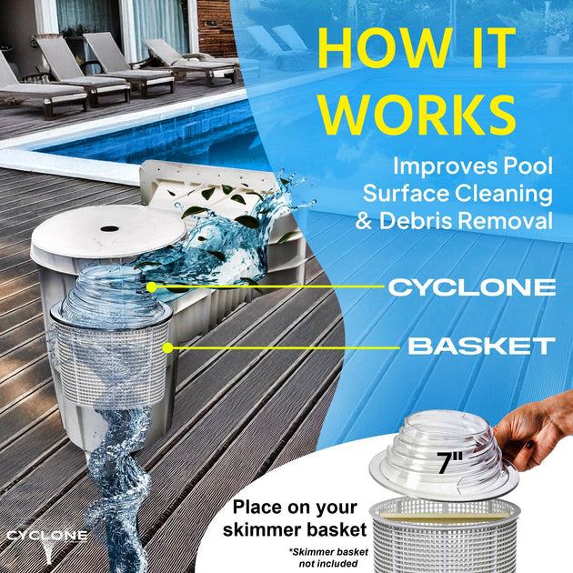 Cyclone - Turbo Charges Pool Skimmer Water Flow by The Skimmie
